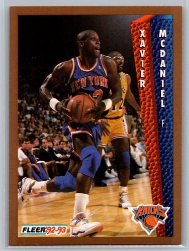 Xavier McDaniel 1992-93 Fleer BASKETBALL #153 New York Knicks | eBay