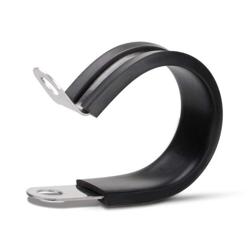 10pcs Rubber Lined P Clips 22mm (7.8") Stainless Steel Clamp Retaining ...