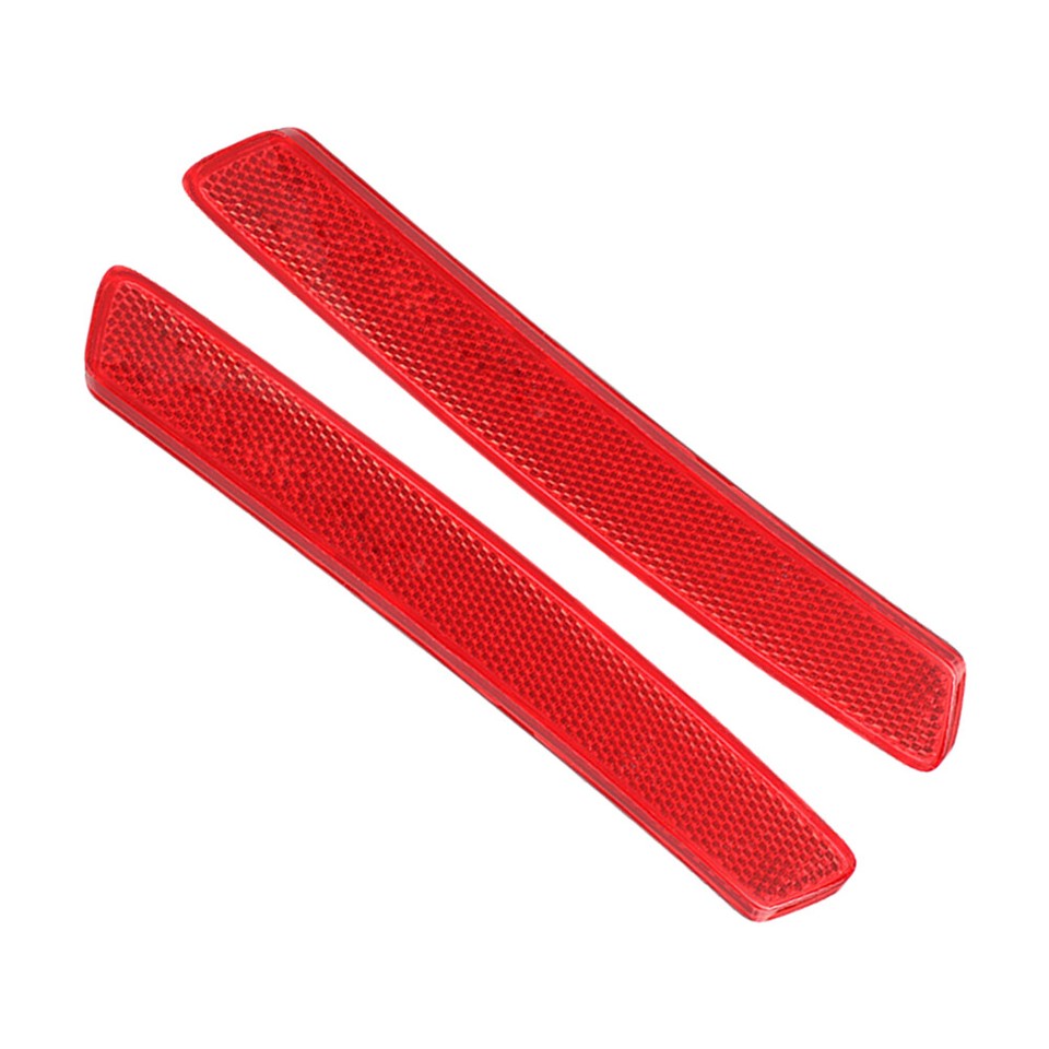 Pair Rear Right + Left Side Bumper Reflector For Ghibli Red 675000322 ...