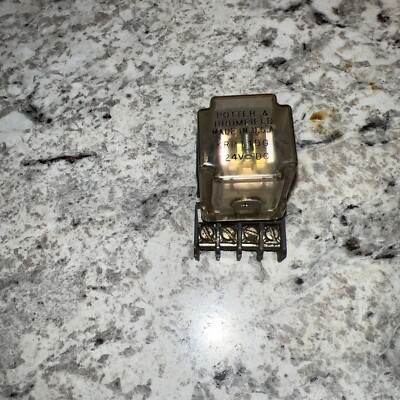 POTTER & BRUMFIELD KRP-11DG RELAY DPDT 10A 24V DC 8 PIN With #27E122 ...