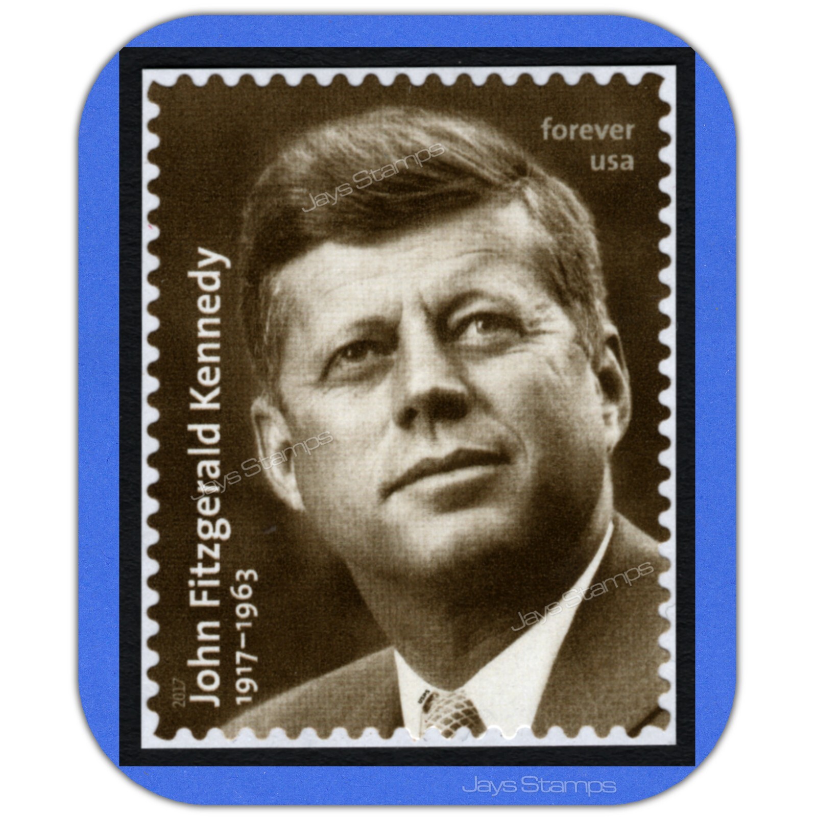 2017 JOHN FITZGERALD KENNEDY JFK Single -MINT-GENUINE- Individual Stamp ...