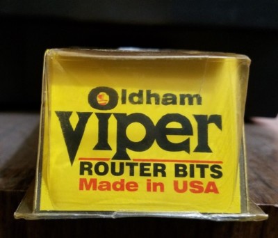 OLDHAM VIPER 2 FLUTE LAMINATE TRIMMING ROUTER BIT CUT DIAMETER 3/8 ...