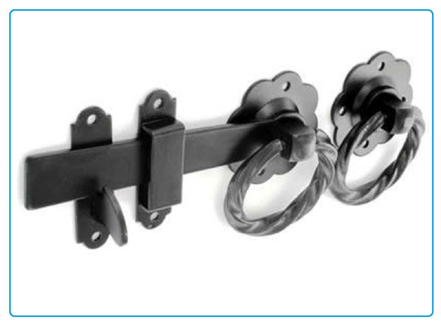 Quality Yard Ring Gate Latch pack Large Door Garden Catch TWIST handle ...