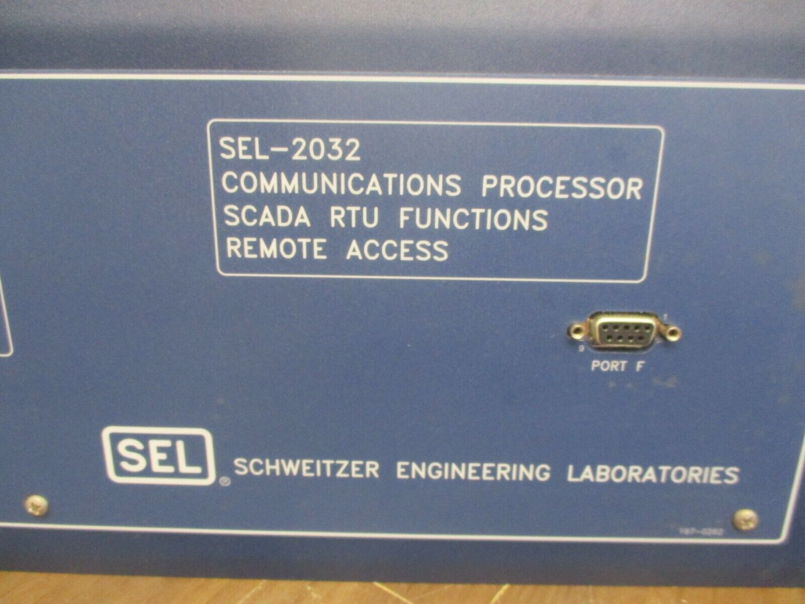 SEL Model SEL-2032 Communications Processor 203233X30XG3XX Scada RTU ...