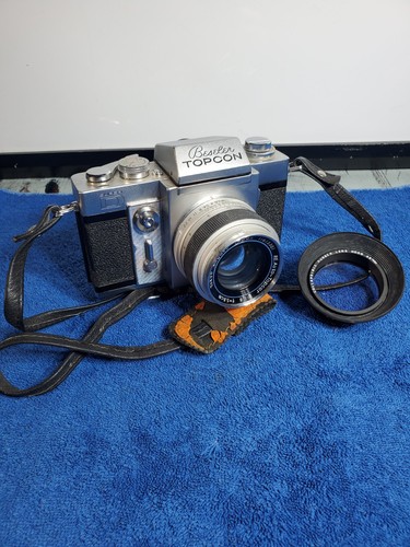 Vintage 35mm Beseler Topcon Super D SLR Camera Re Auto-Topcor 1:1.8 F=5 ...