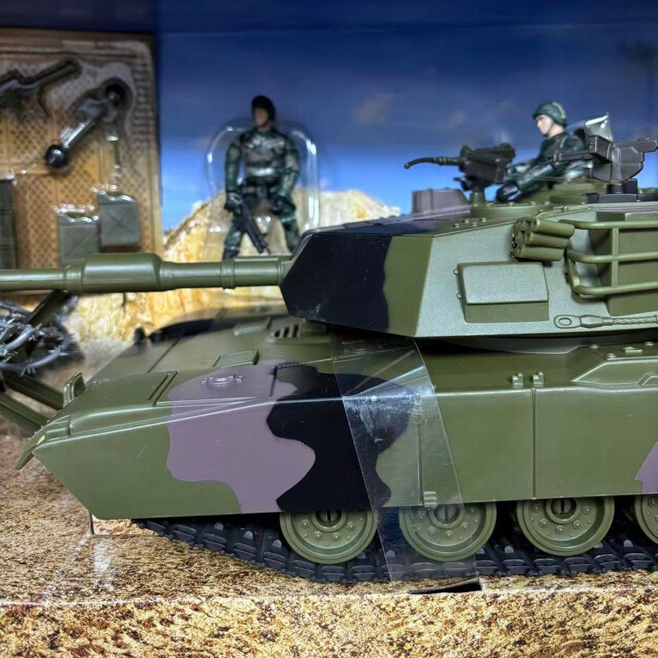 1:18 Main Battle Tank M1A1 Chariot Vehicle Soldier Military Decoration ...