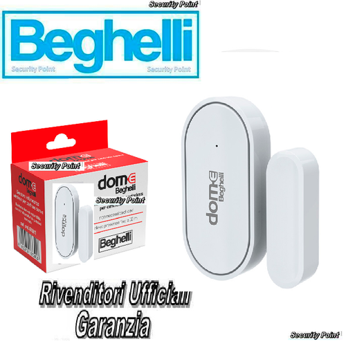 BEGHELLI DOME PERIMETRALE SENSORE WIRELESS APERTURA PORTE FINESTRE ALLARME DOM-E | eBay