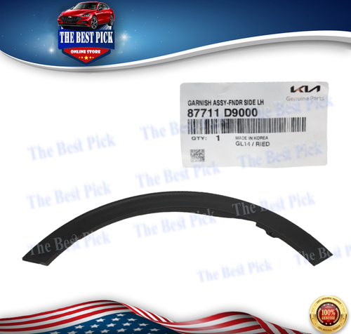⭐GENUINE⭐ FRONT Fender Flare Molding LEFT for Kia Sportage 2016-2022 ...
