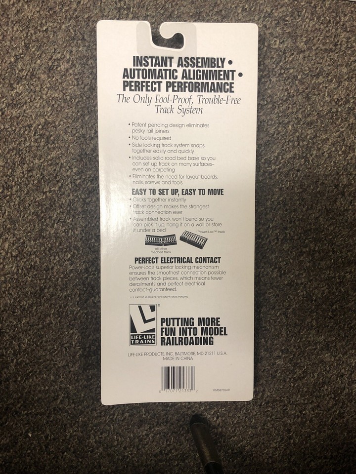 Life-like Power-Loc #21333 18" Radius Track HO Scale • | eBay