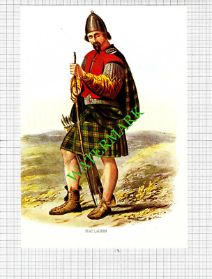 MACLAURIN MAC LAURIN Scottish Clans - c.1980 Book Print | eBay