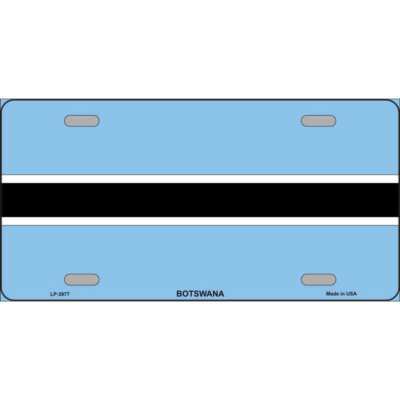 Botswana Flag Metal Novelty License Plate Tag LP-3977 | eBay