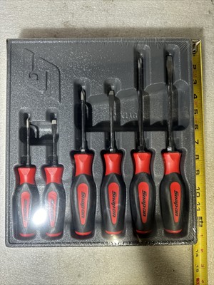 Snap-On Red Soft Handled 6-Piece Screwdriver SET SGDX60BR | eBay