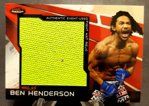 2011 Finest UFC Jumbo Fight Mat Relics Red Refractors #MR-BH Ben ...