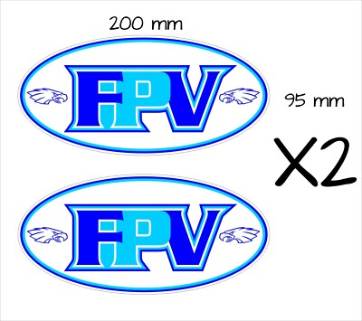 FPV Stickers TWO (2) 200 x 95 mm each | eBay Australia