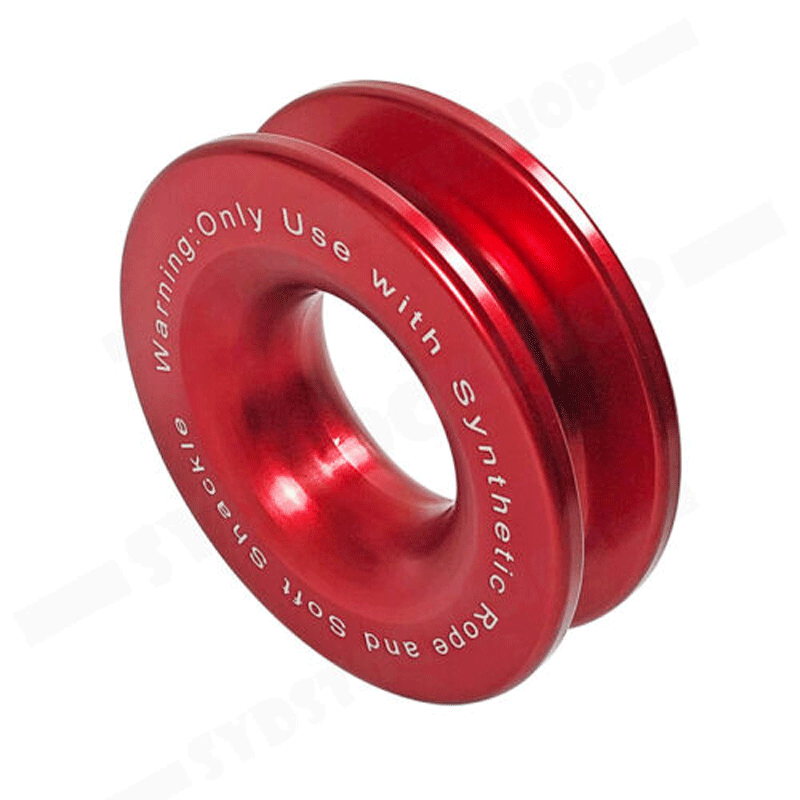 Recovery Ring Snatch Block Pulley & 1PC Soft Shackle Tow Winch Rope ...