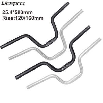 LITEPRO 25.4*580mm Handlebar Aluminum 120/160mm High Rise MTB DH Bike ...