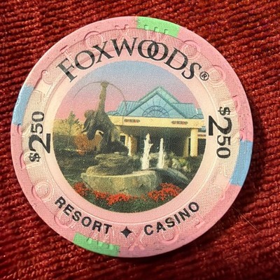 FOXWOODS RESORT CASINO $2.50 gaming casino poker chip - Ledyard ...