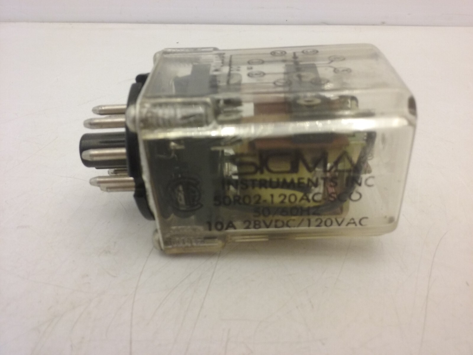 SIGMA RELAY 50R02-120AC-SCO 8-PIN 10AMP 28VDC/120VAC for sale online | eBay