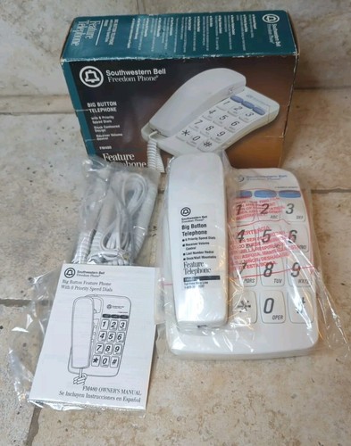 Southwestern Bell Big Button Speaker Telephone Corded FM484W | eBay