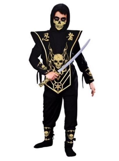 Skull Ninja Costume 6 pcs Boy M (8) | eBay