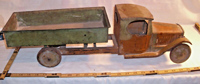 TURNER 1920s CABOVER LEVER DUMP TRUCK TOY IN PRESSED STEEL | eBay