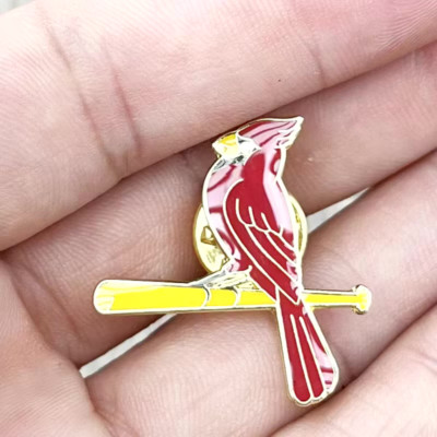 ST. LOUIS CARDINALS MLB TEAM ENAMELED BASEBALL LAPEL PIN W/ BONUS ...