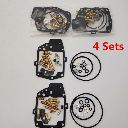 4 Sets Carburetor Rebuild Kit With Jets Needle For Honda Goldwing 1000 ...