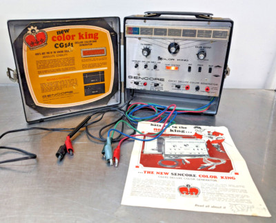 Sencore Color King CG 141, Deluxe Color Bar Generator Vintage TV Repair ...