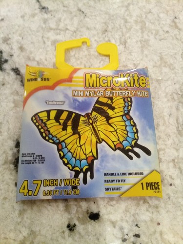 WindNSun Microkite Mini Mylar Butterfly 4.7" Swallowtail Kite | eBay