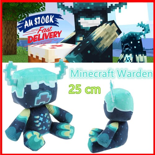 Kawaii Minecraft Warden Plush Toy Game Figure Soft Stuffed Dolls 25cm ...