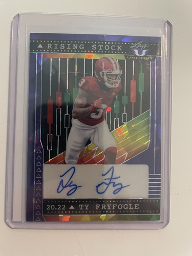 2022 Leaf Valiant Rising Stock Purple Cracked Ice Ty Fryfogle Auto Rc 3 ...