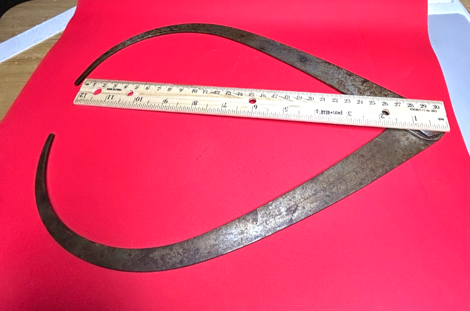 Vintage L.S. Starrett Co. Outside Lock Joint Caliper Machinist Tool, 12 ...