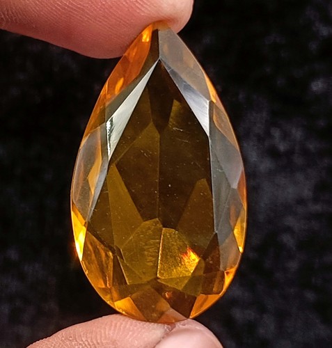 Natural Yellow Citrine 33.75 Ct Pear Shape 36x7mm IGL Certified Gems ...
