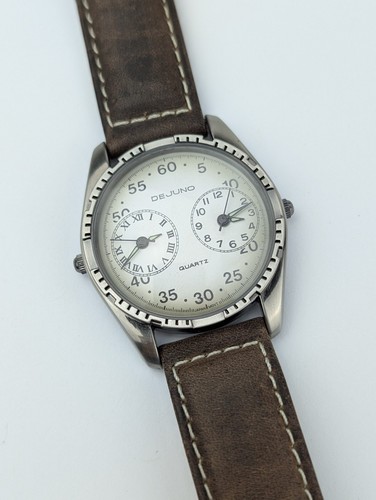 UNTESTED NOS Vtg Mens Watch Dejuno Nostalgia Trench Watch WWI Style AS ...