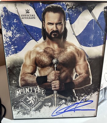 Drew McIntyre WWE Certified Autograph 11x14 Promo Photo Scottish ...