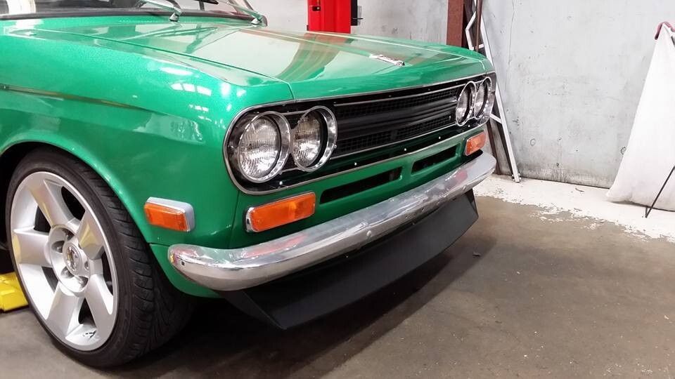 V1.Front Lip Spoiler Steel Chin Spoiler fit for Datsun 521 pickup / Pon ...