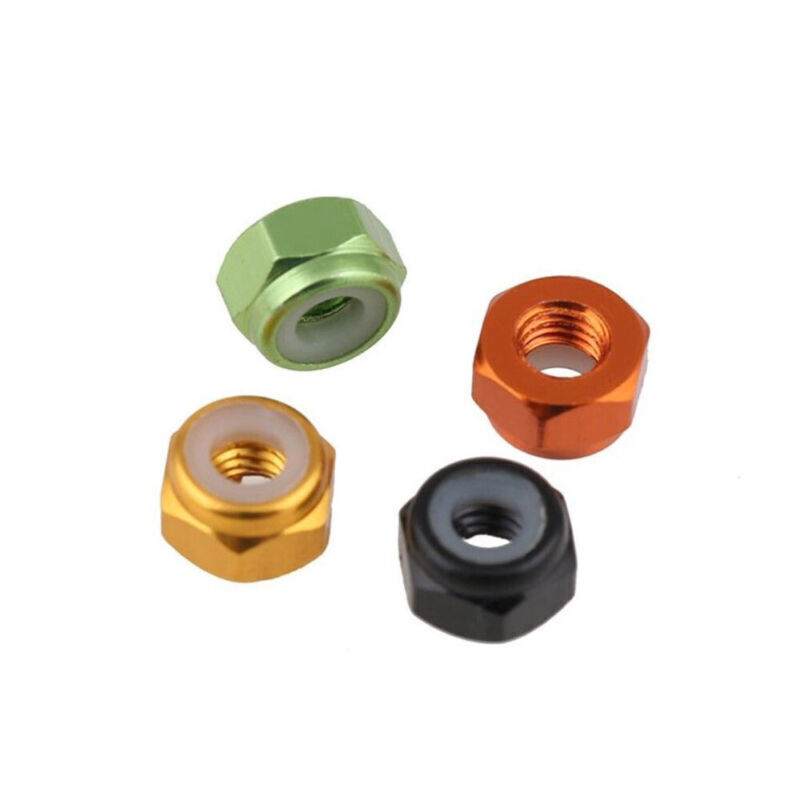 20PCS M2 M3 M4 M5 M6 Nylon Elastic Stop Nut Hex Selft Lock Nut CNC ...