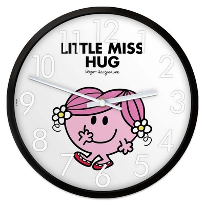 Little Miss Hug Clock Mr Men Childrens Bedroom Wall Hanging Accessory ...