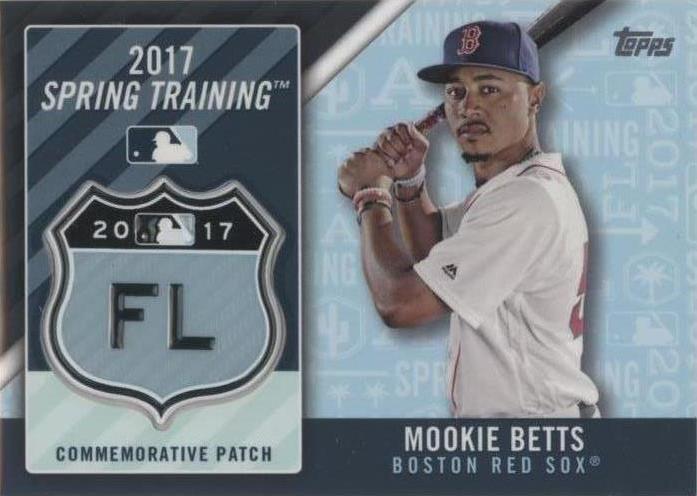 2017 Topps - Mlb Spring Training Logo Patch Mookie Betts #MLBST-MB for ...