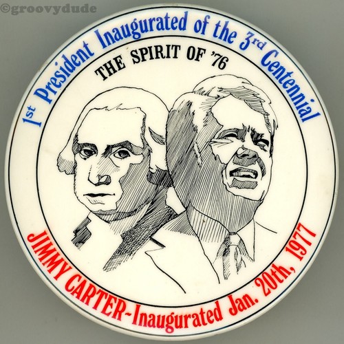 1977 Jimmy Carter George Washington Spirit of '76 Inaugural Pin Pinback ...