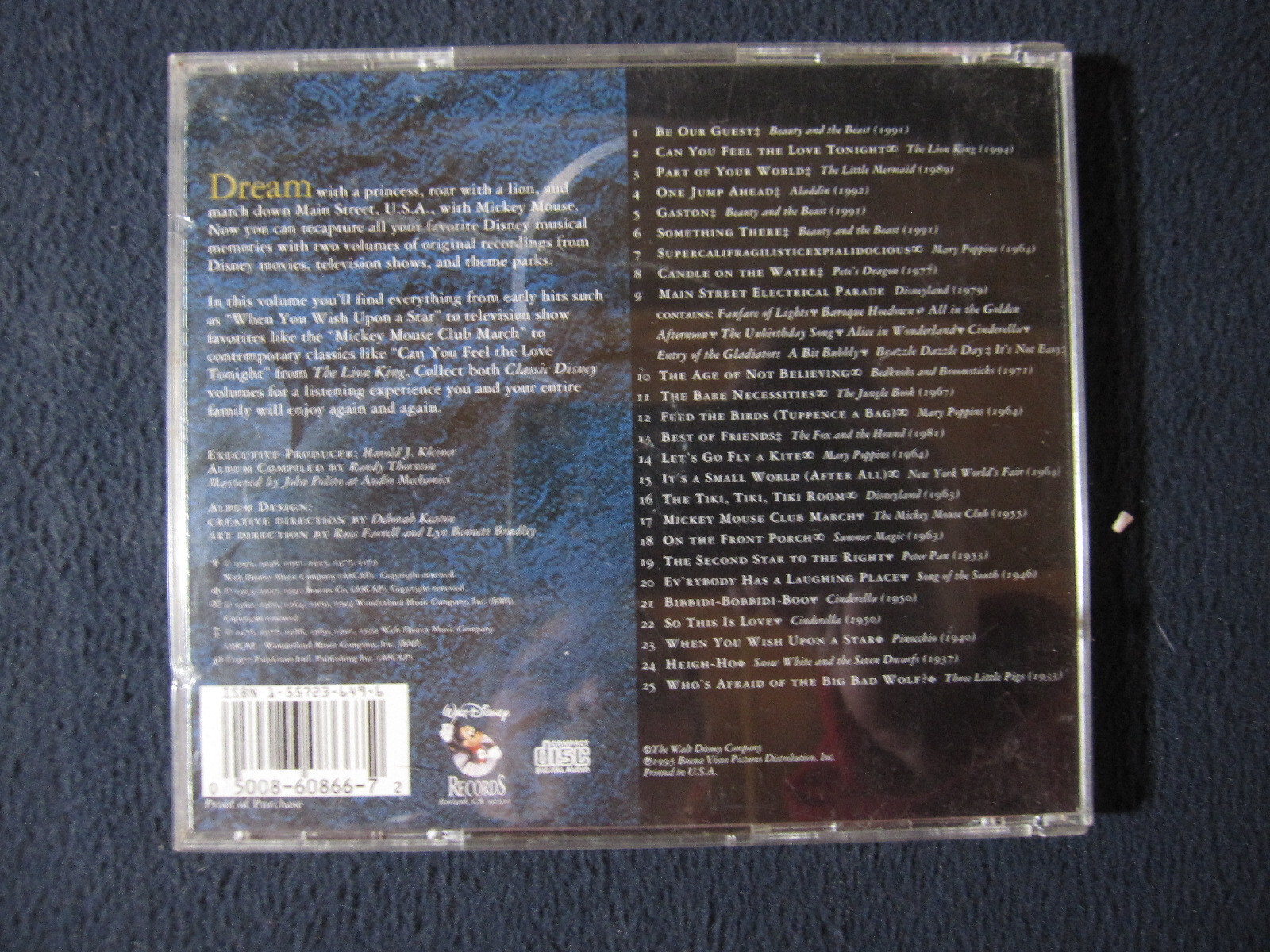 Classic Disney Vol. 2 60 Years of Musical Magic Audio CD Various ...