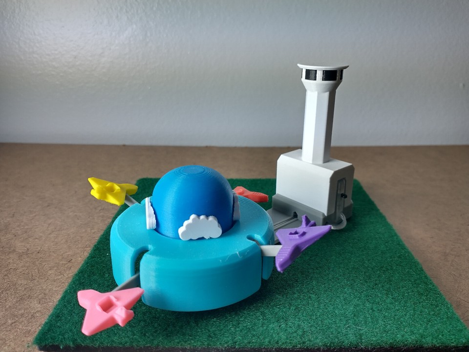 Micro Airplanes Model Ride - N Scale - Motorized - Rotates & Oscillates ...