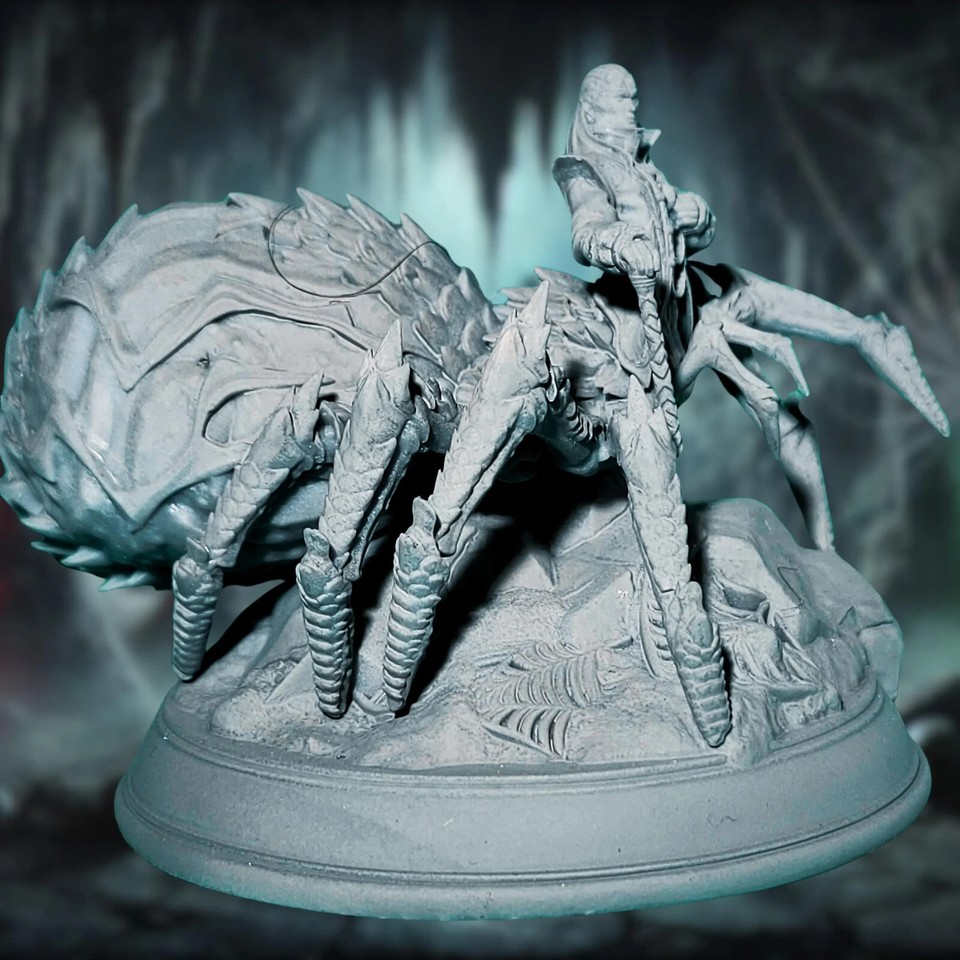 Dark Elf Drider Dnd Mini | Half Spider, Half Drow | By DM Stash | eBay