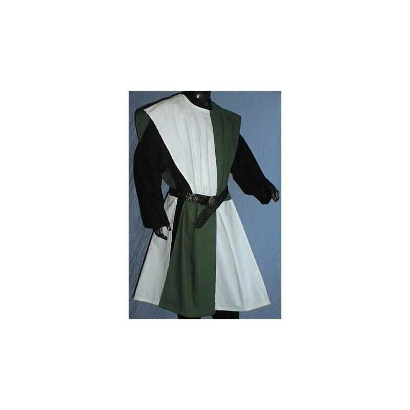 Medieval Surcotto Knight Tunic Checkered Pattern Tabard Renaissance Grv ...