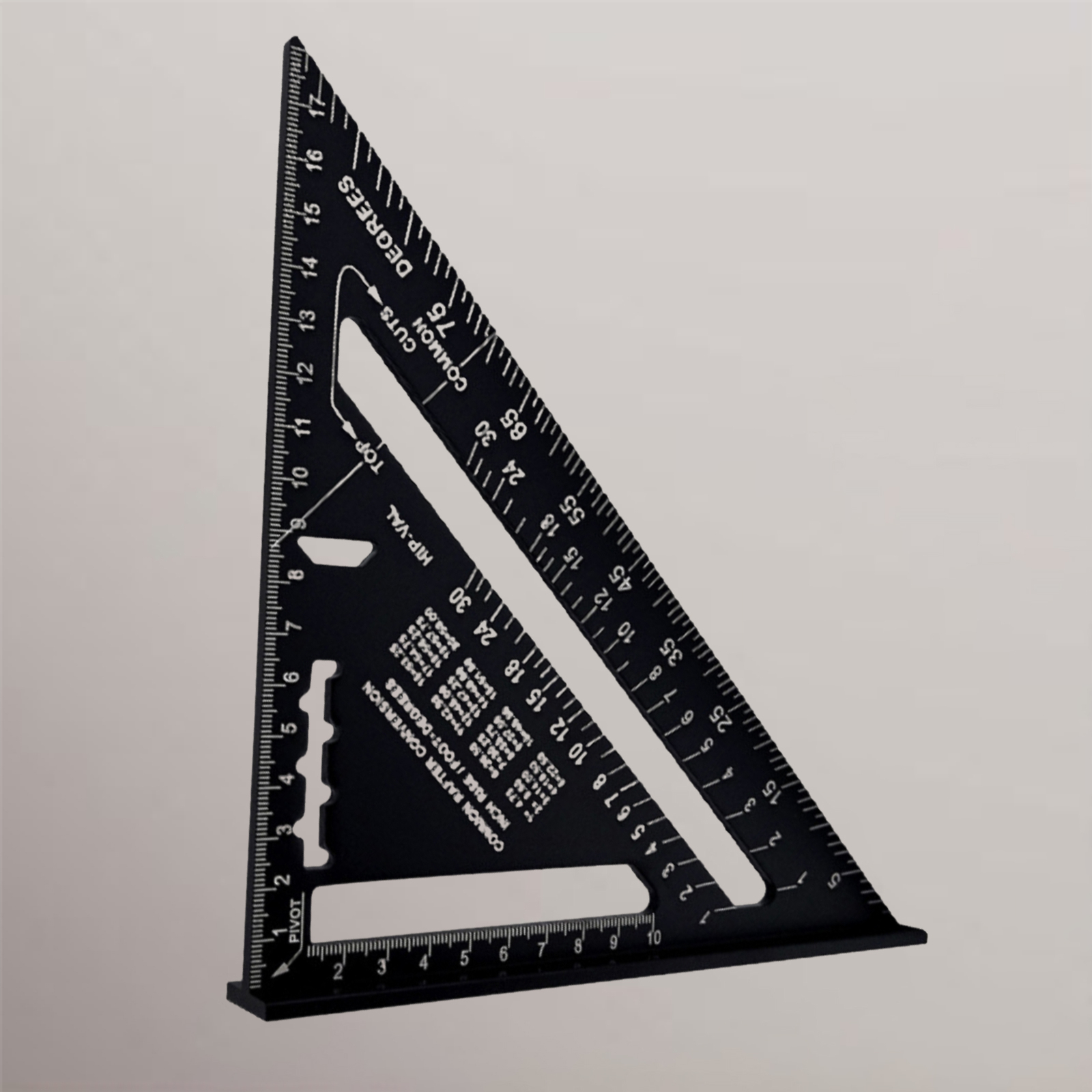 Triangle Ruler 7inch Metric For Woodworking Accurate Carpenter Aluminum ...