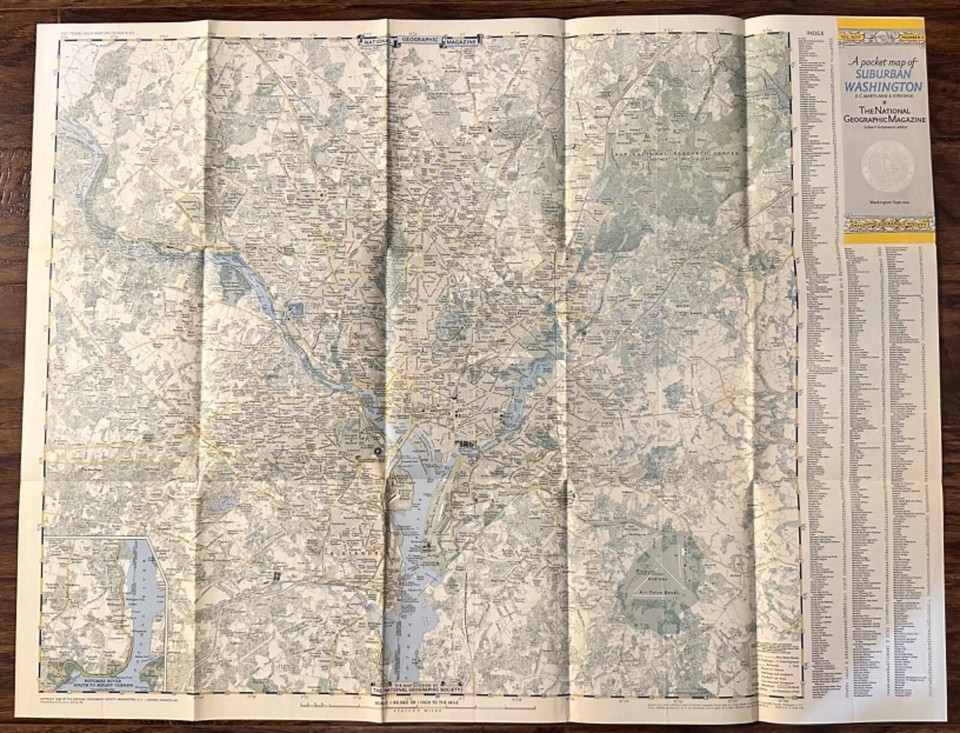 National Geographic Maps Inserts Posters 1940's 1950's 1960's 1970's ...
