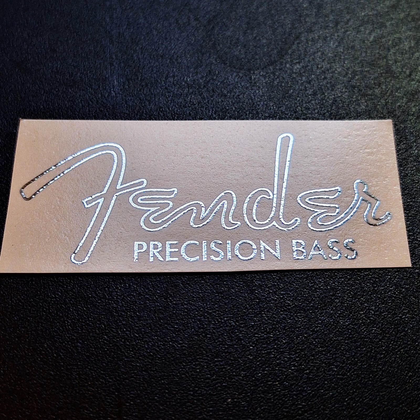 Precision Bass Headstock Decal Bass Guitar Metallic Silver Outline ...