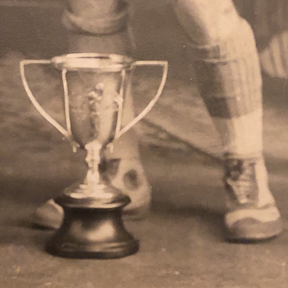 C 1911 Studio Sports RPPC Strongman Basketball Player Trophy Biceps ...