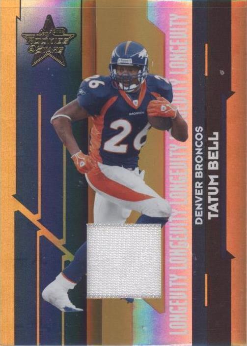 2006 Leaf Rookies & Stars - Tatum Bell #34 Longevity Parallel Gold ...