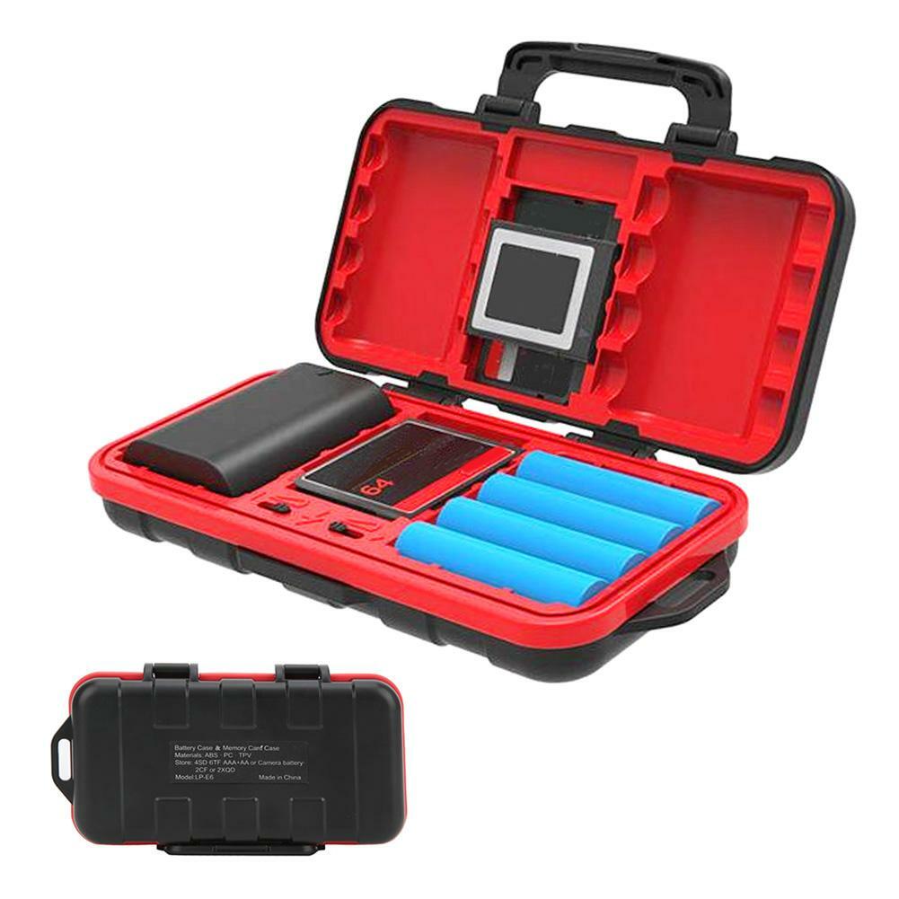 Portable Camera Battery Memory Card Storage Box for Sony/Nikon/Canon ...